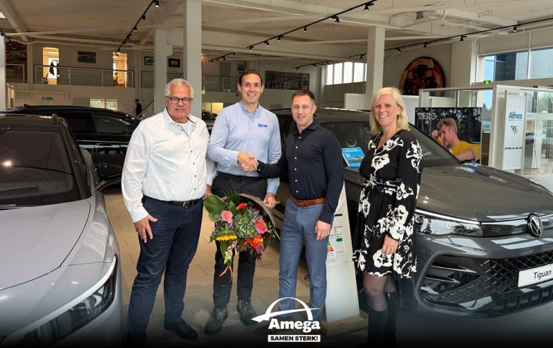 Amega viert succes: Lars geslaagd voor AD-opleiding